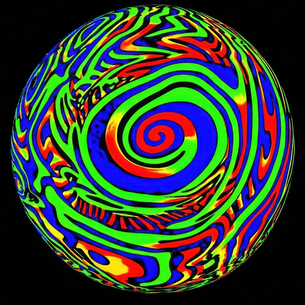 Illusion sphere art psychedelic. | Free Photo Illustration - rawpixel