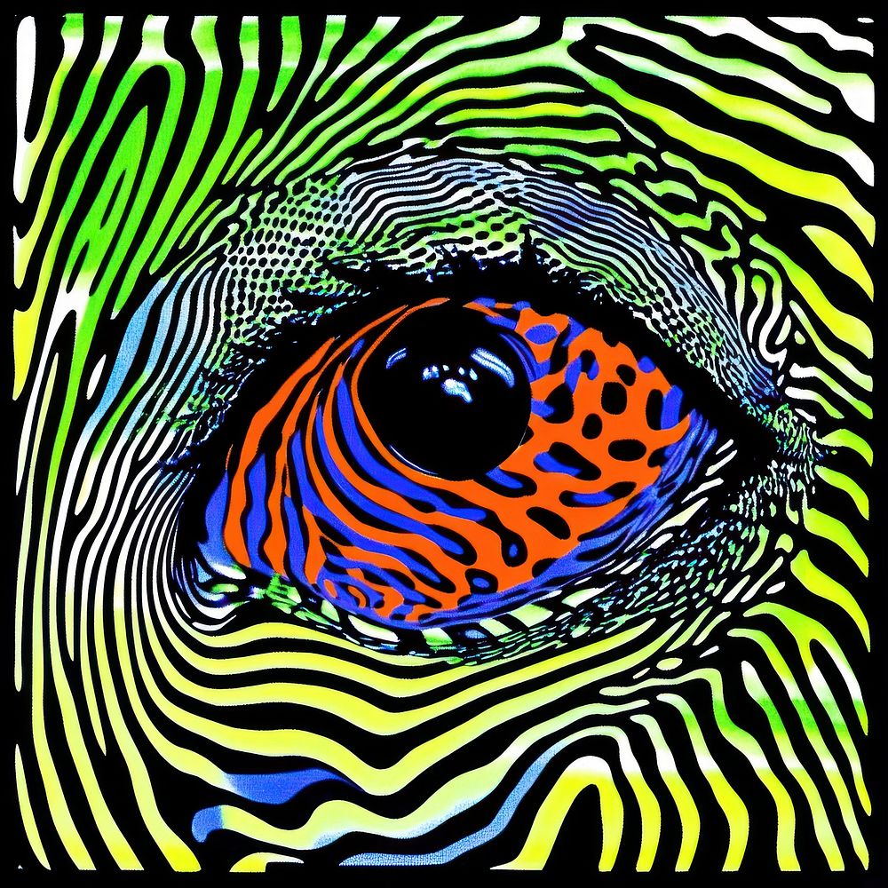 Abstract eye op art illusion | Free Photo Illustration - rawpixel