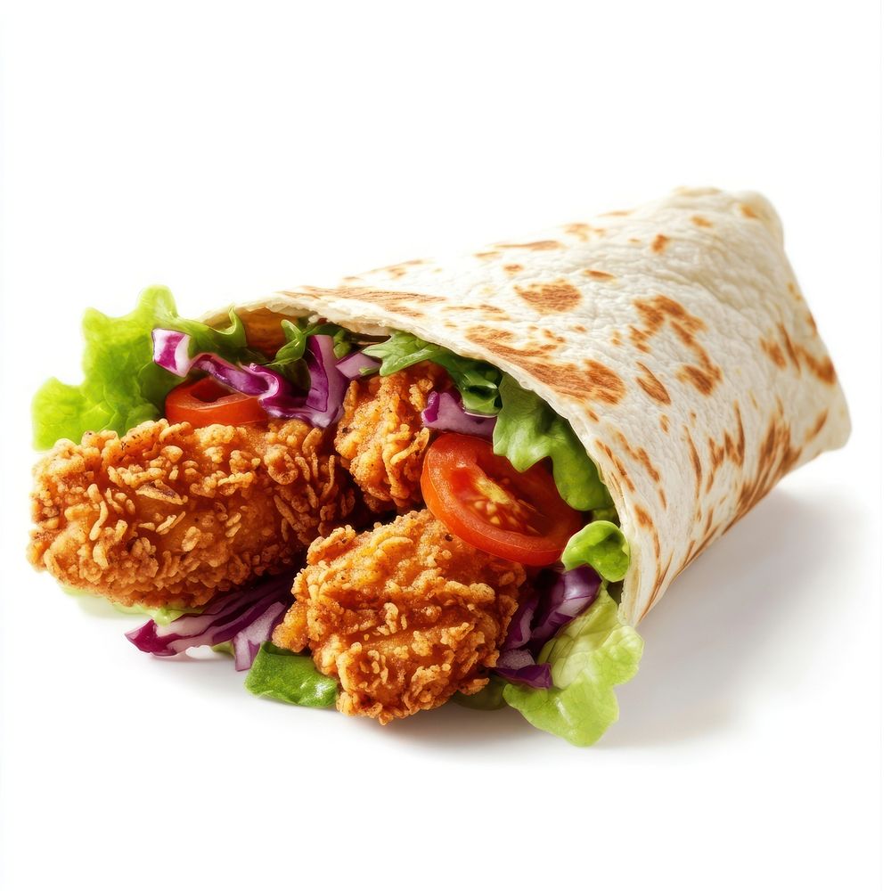 Fried spicy chicken wrap food | Free Photo - rawpixel