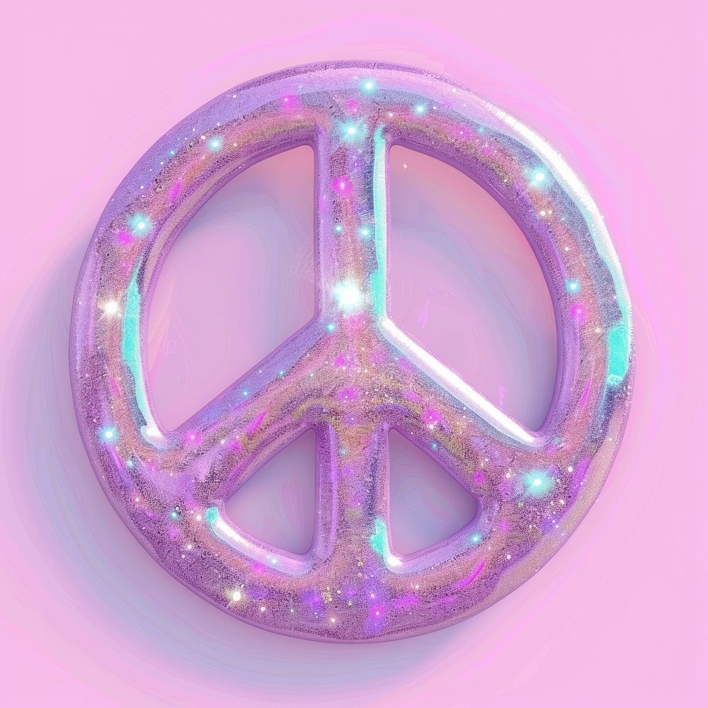 Celestial graphic single peace sign | Free Photo Illustration - rawpixel