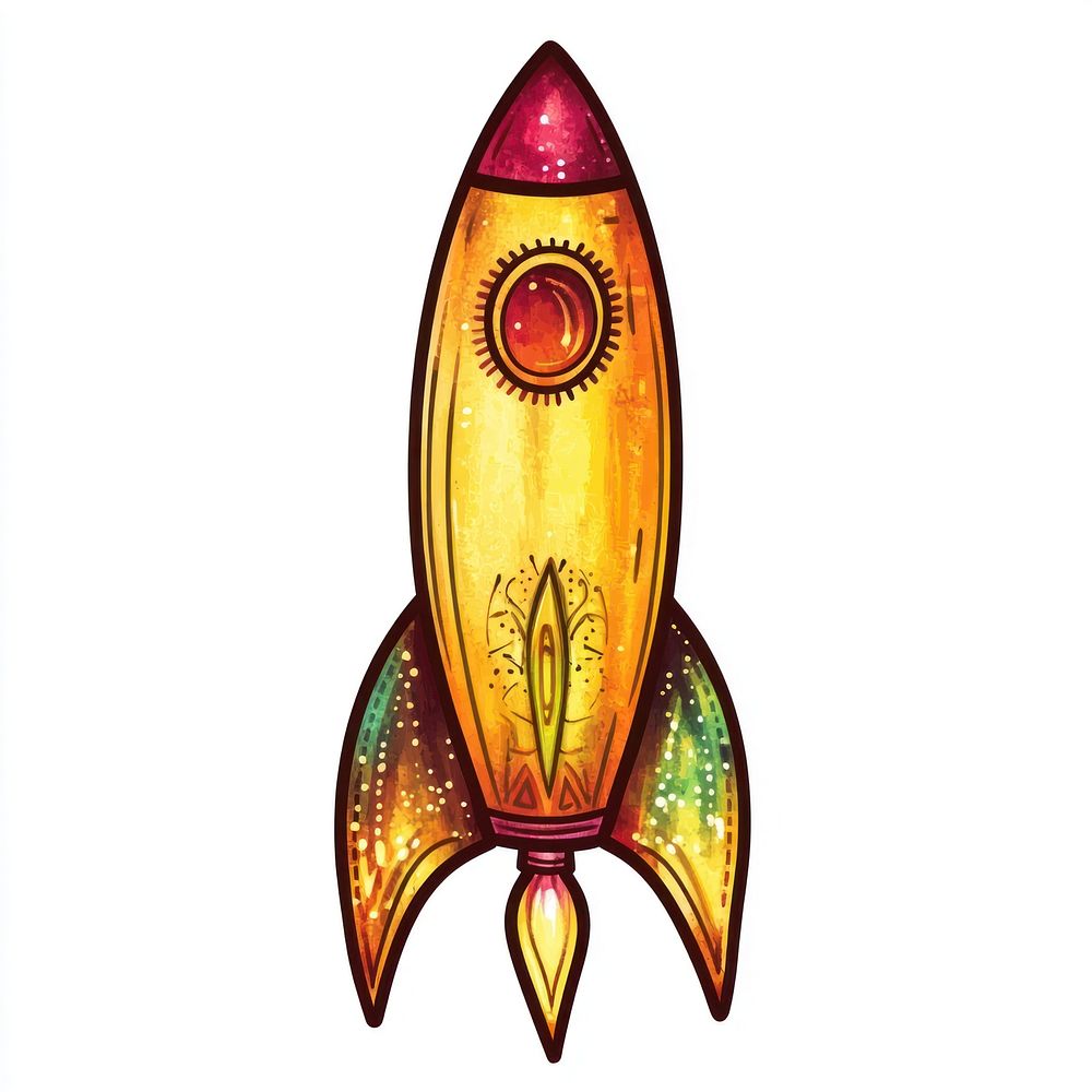 Rocket colors illustration exploration | Free Photo Illustration - rawpixel