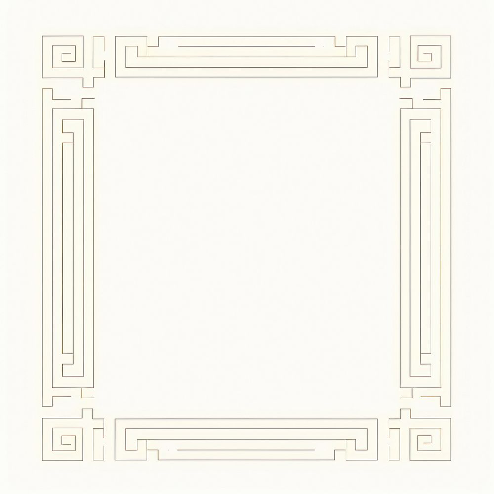 Chinese golden border minimalist design | Free Photo Illustration ...