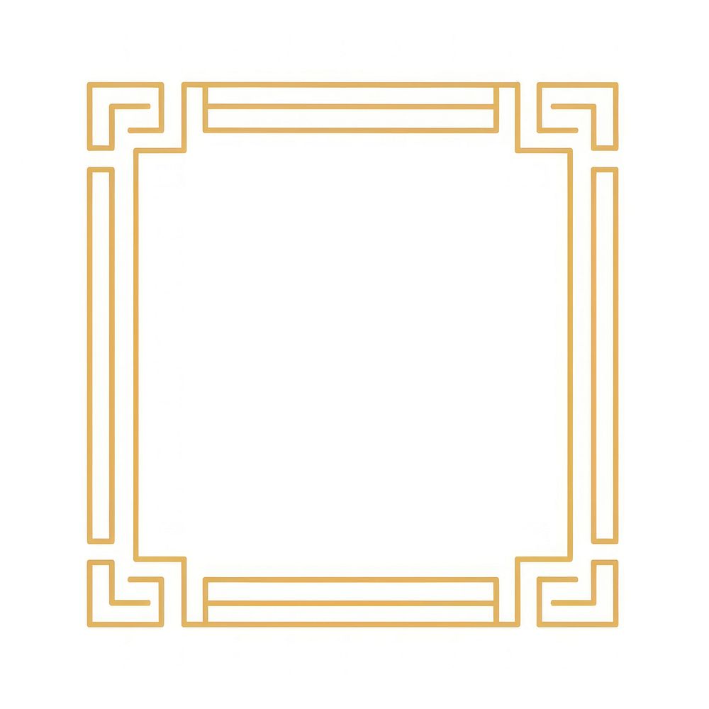 Chinese golden border minimalist design | Free Photo Illustration ...