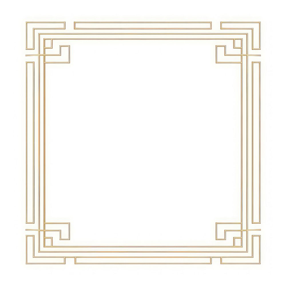 Chinese golden border illustration minimalist | Free Photo Illustration ...