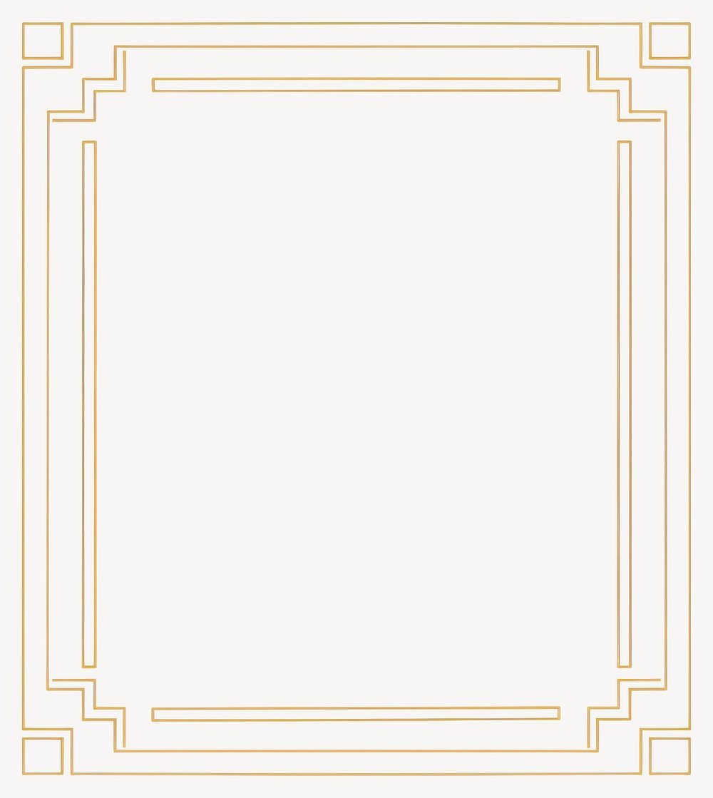 Chinese golden border minimalist design | Free Vector - rawpixel