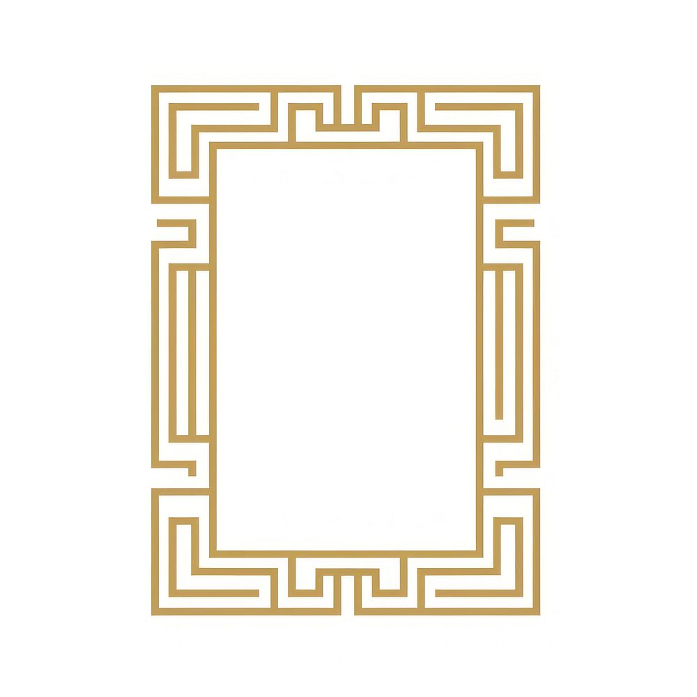 Chinese golden border rectangular design | Free Photo Illustration ...