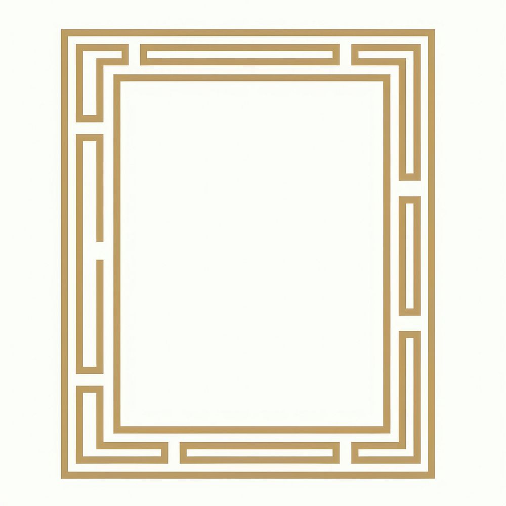 Chinese golden border minimalist design | Free Photo Illustration ...