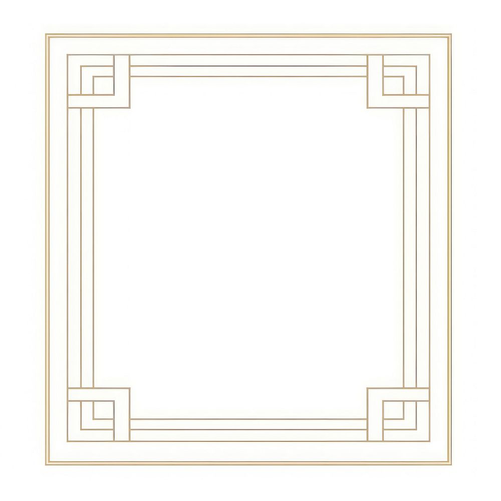Chinese golden border illustration minimalist | Free Photo Illustration ...