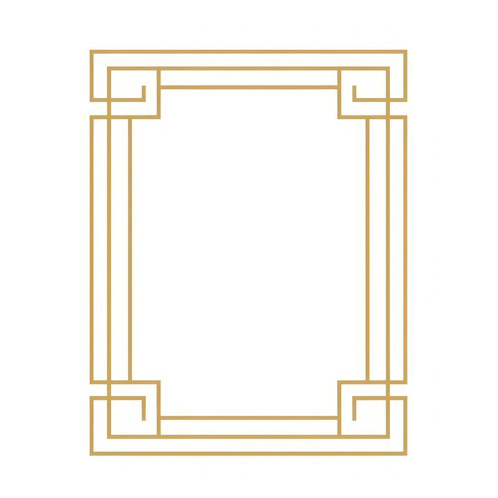 Chinese golden border rectangular design | Free Photo Illustration ...