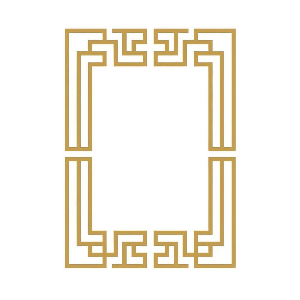 Chinese golden border rectangular design | Free Photo Illustration ...