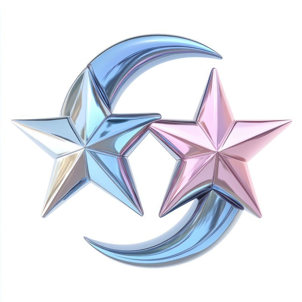Two sharp-edged four-pointed stars illustration | Free Photo ...