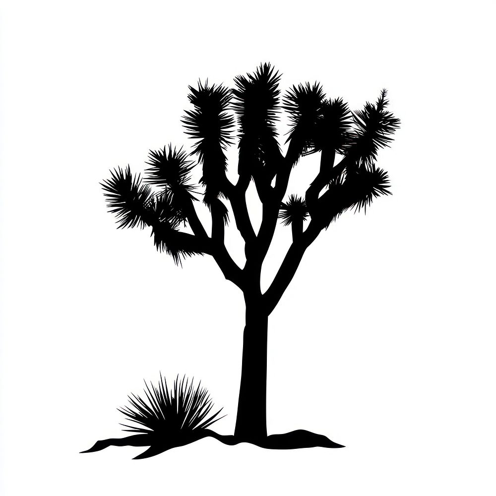 Joshua tree silhouette illustration joshua. | Free Photo Illustration ...