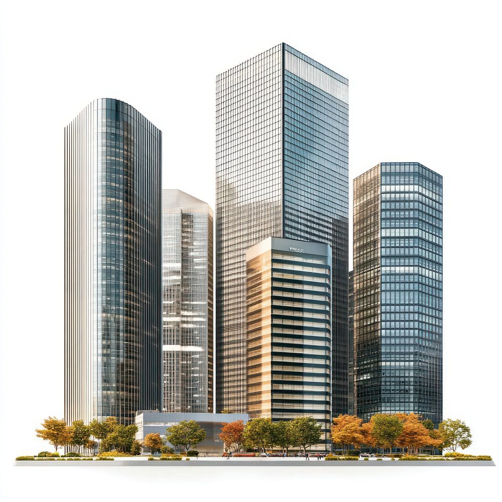 Group Asian buildings architecture skyscraper | Free Photo - rawpixel