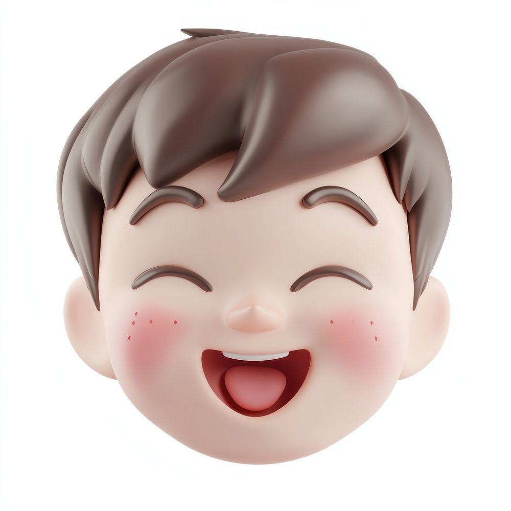 Cute boy cheeks puffed illustration | Free Photo Illustration - rawpixel