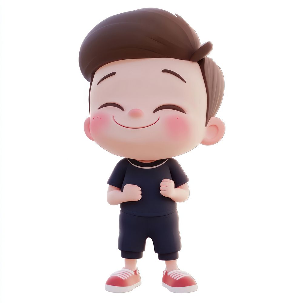 Cute boy cheeks puffed illustration | Free Photo Illustration - rawpixel