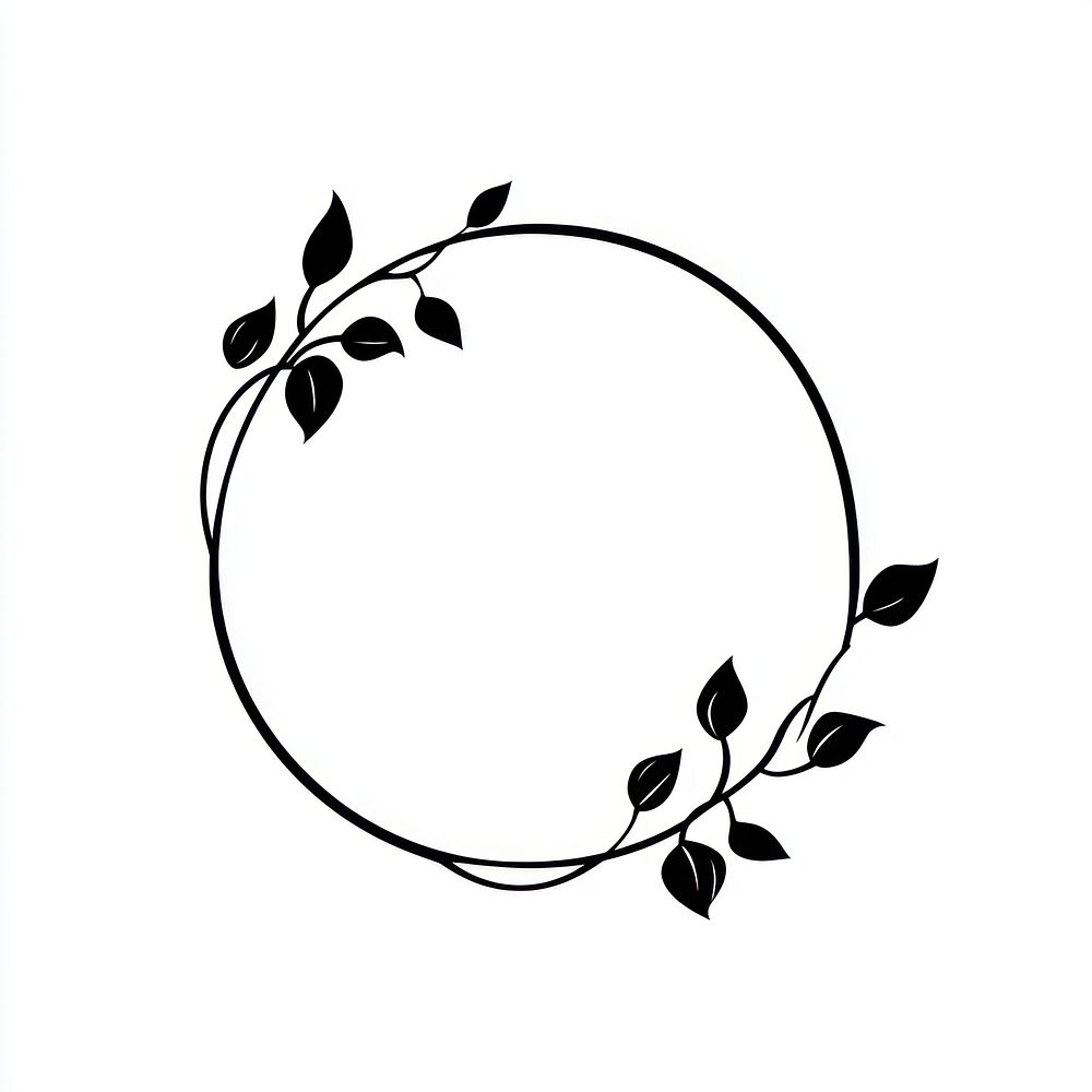 Linear flower vines ring art | Free Photo Illustration - rawpixel