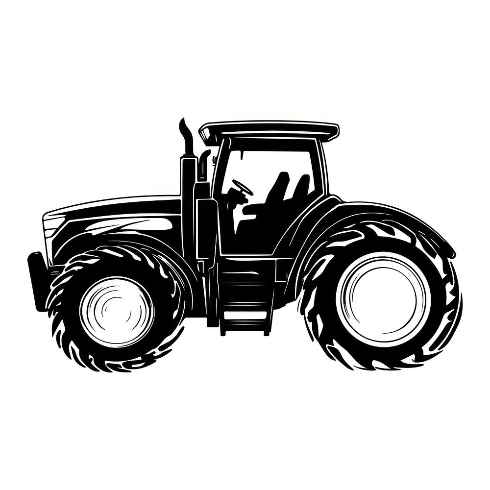 Tractor linear tractor illustration vehicle | Free Photo Illustration ...
