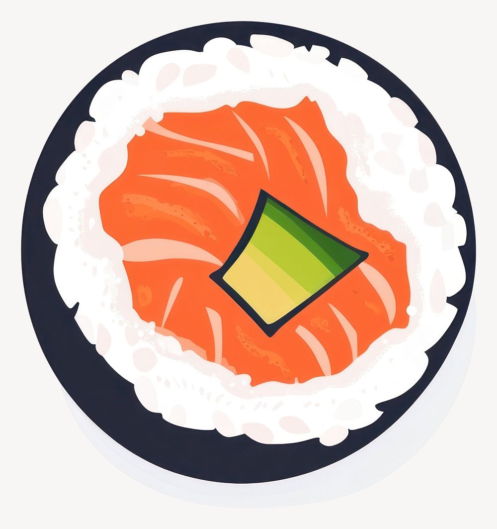 Shuchi illustration sushi food vector | Free Vector - rawpixel