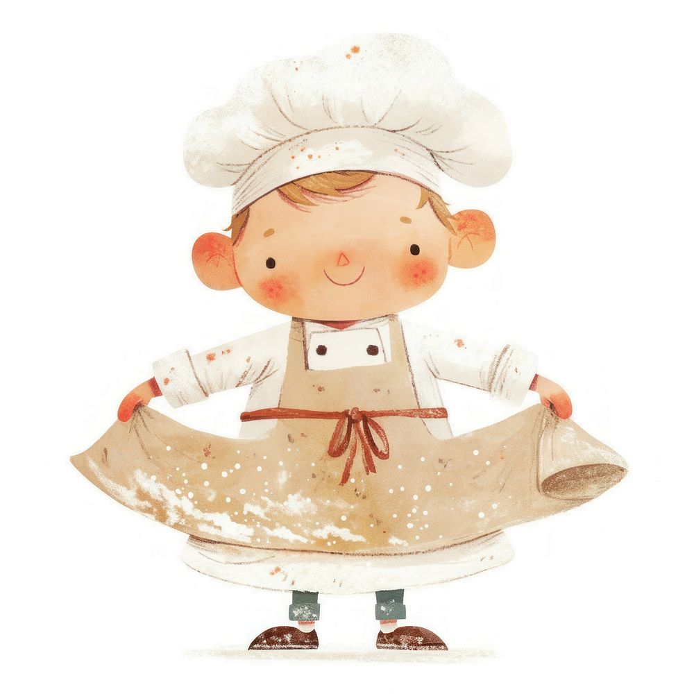 Boy Baker illustration child apron. | Free Photo Illustration - rawpixel