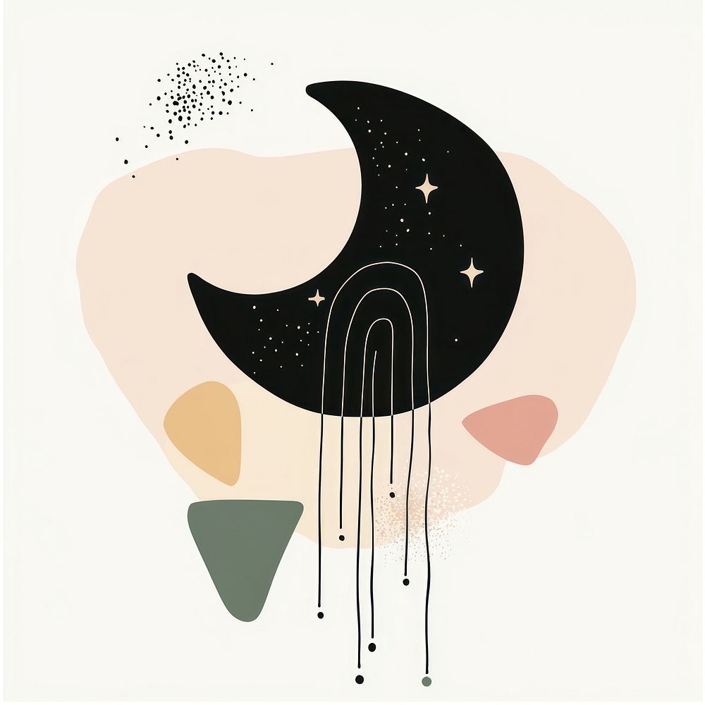 Abstract celestial line art illustration | Free Photo Illustration ...