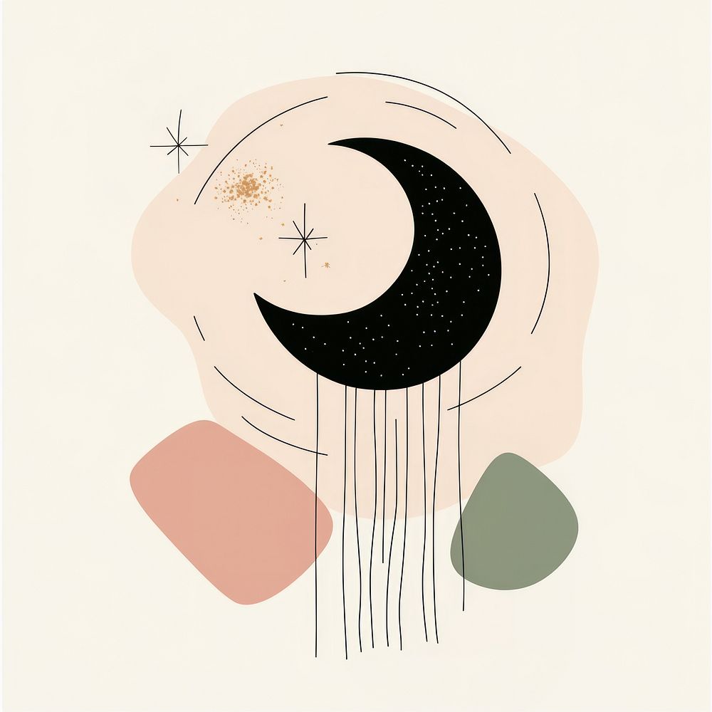 Abstract celestial line art illustration | Free Photo Illustration ...