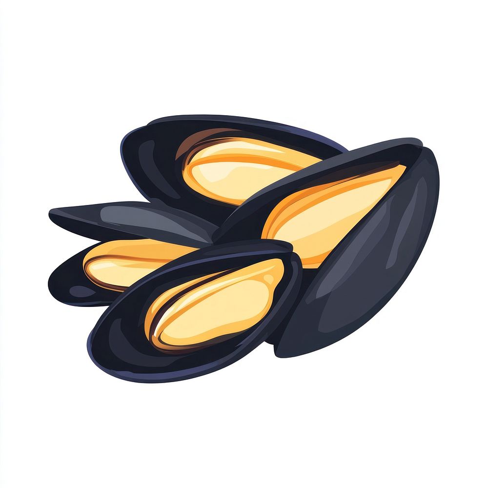 Mussels illustration mussels art. | Free Photo Illustration - rawpixel