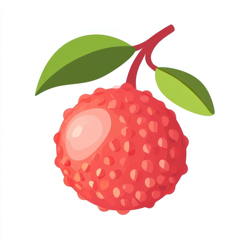 Lychee illustration fruit art. | Free Photo Illustration - rawpixel