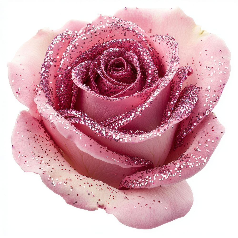 Pink rose glitter petals flower | Free Photo - rawpixel