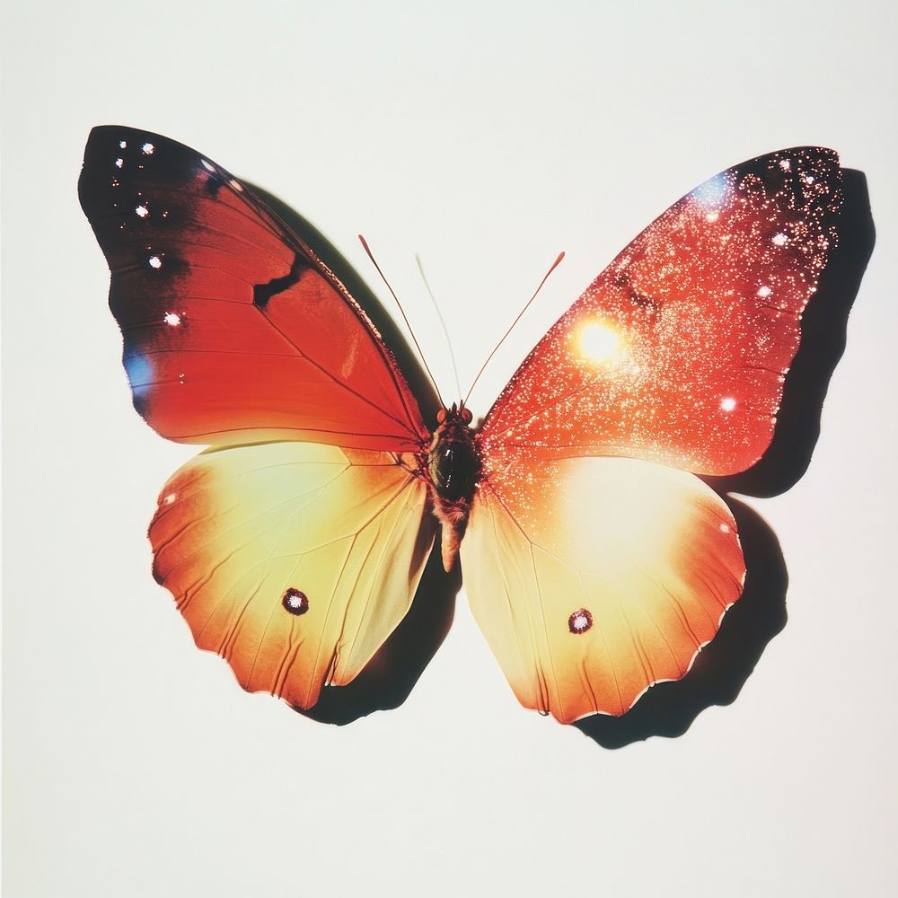 Pink and orange butterfly invertebrate | Free Photo - rawpixel