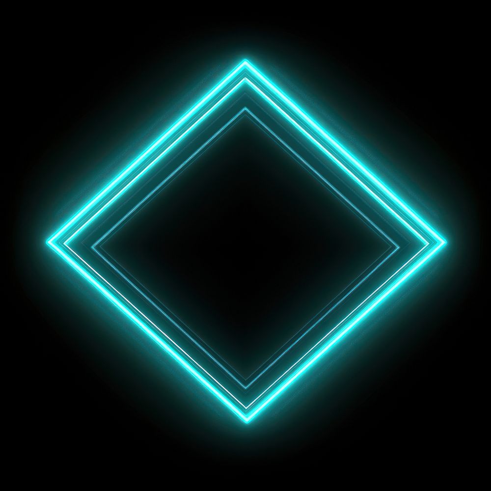 Neon diamond grid frame futuristic | Free Photo - rawpixel