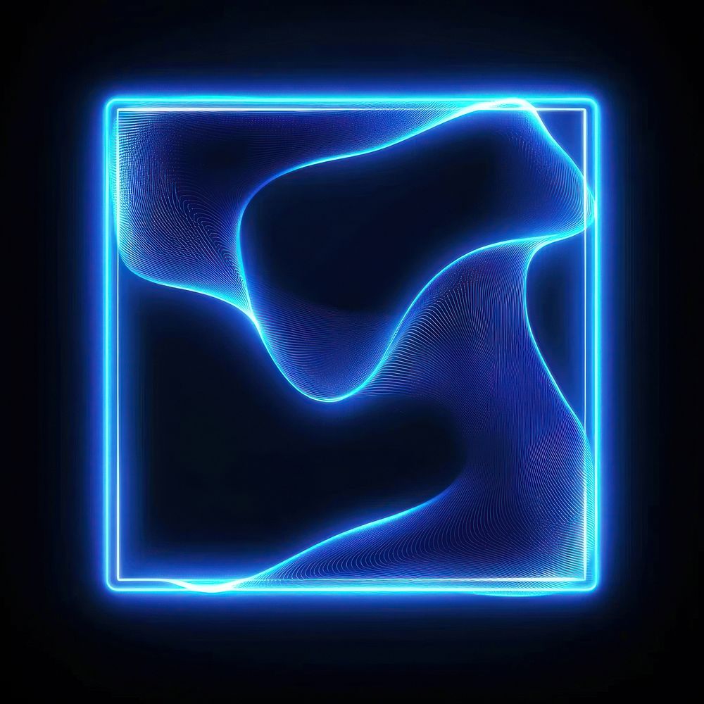 Neon infinity frame futuristic digital | Free Photo - rawpixel