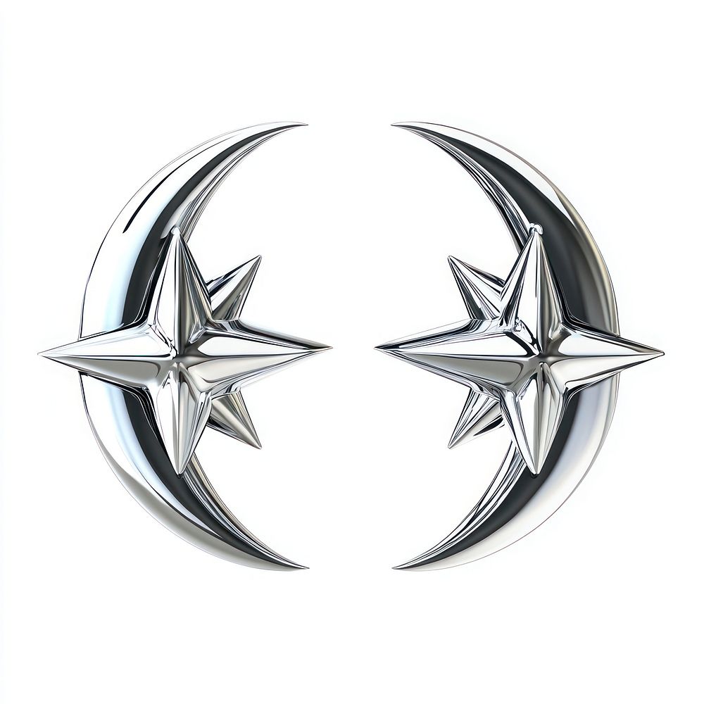 Two sharp-edged four-pointed stars illustration | Free Photo ...