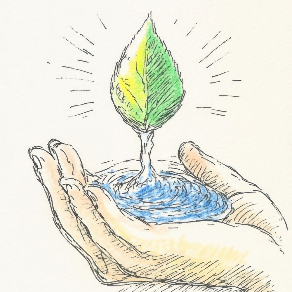 Environmental icon conservation hands water. | Free Photo Illustration ...