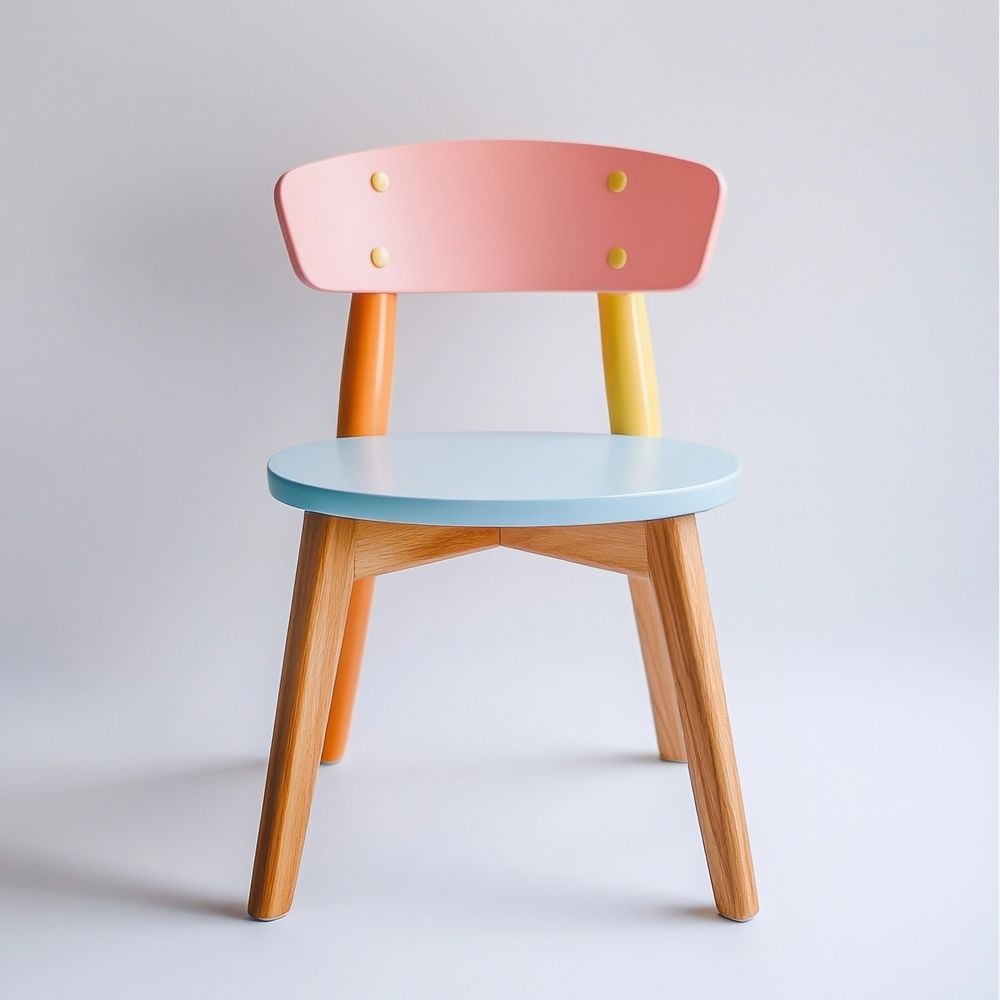 Pastel chair design furniture wood | Free Photo - rawpixel