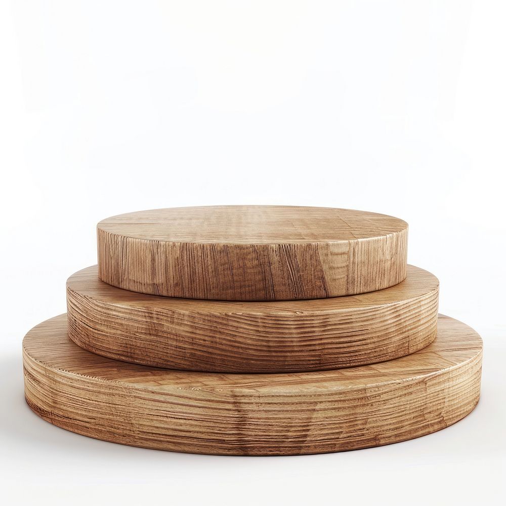 Wood podium round furniture platforms. | Free Photo - rawpixel