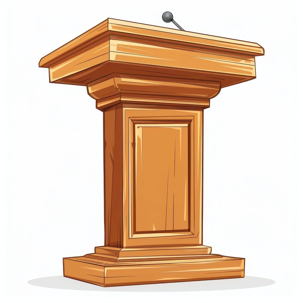 Podium speech illustration presentation. | Free Photo Illustration ...