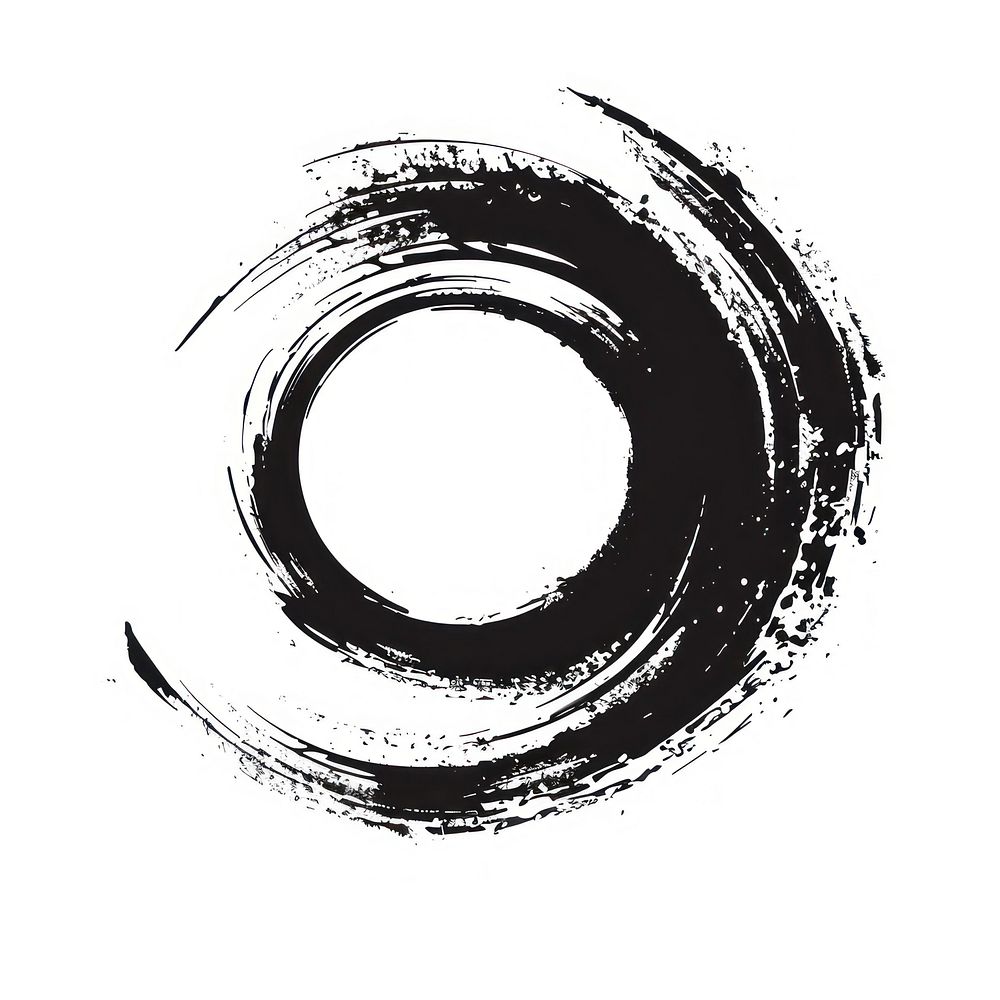 Brush stroke curve circles abstract | Free Photo Illustration - rawpixel