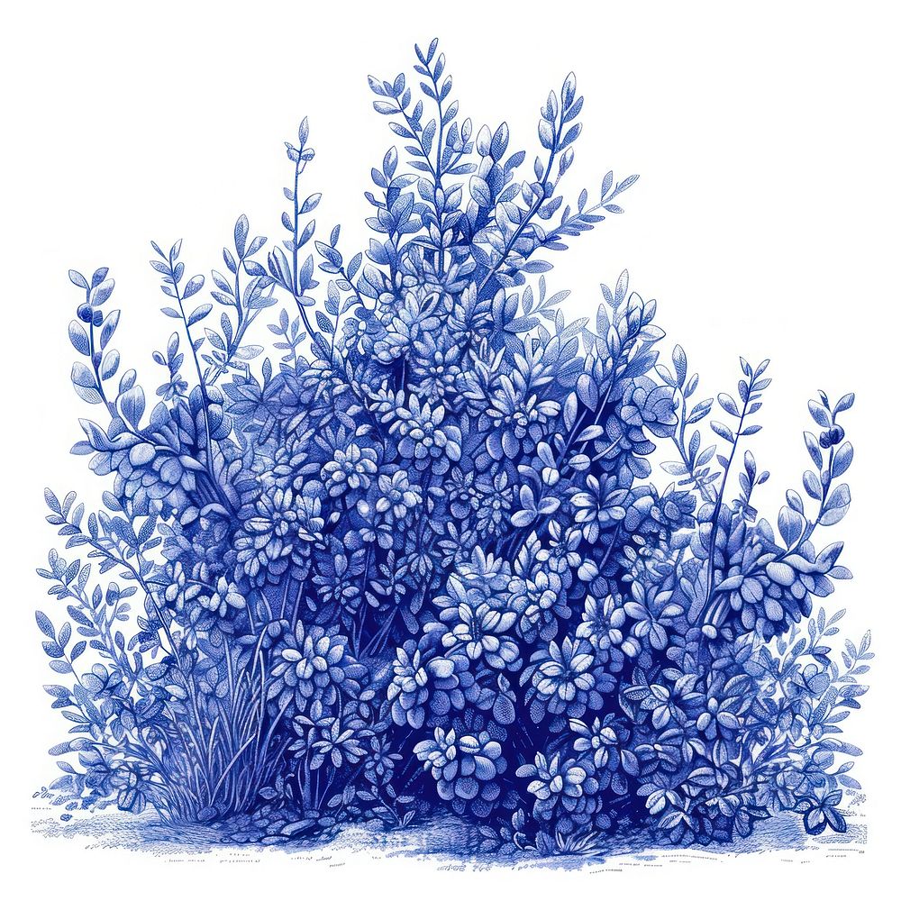 Hand drawn bush drawing nature | Free Photo Illustration - rawpixel