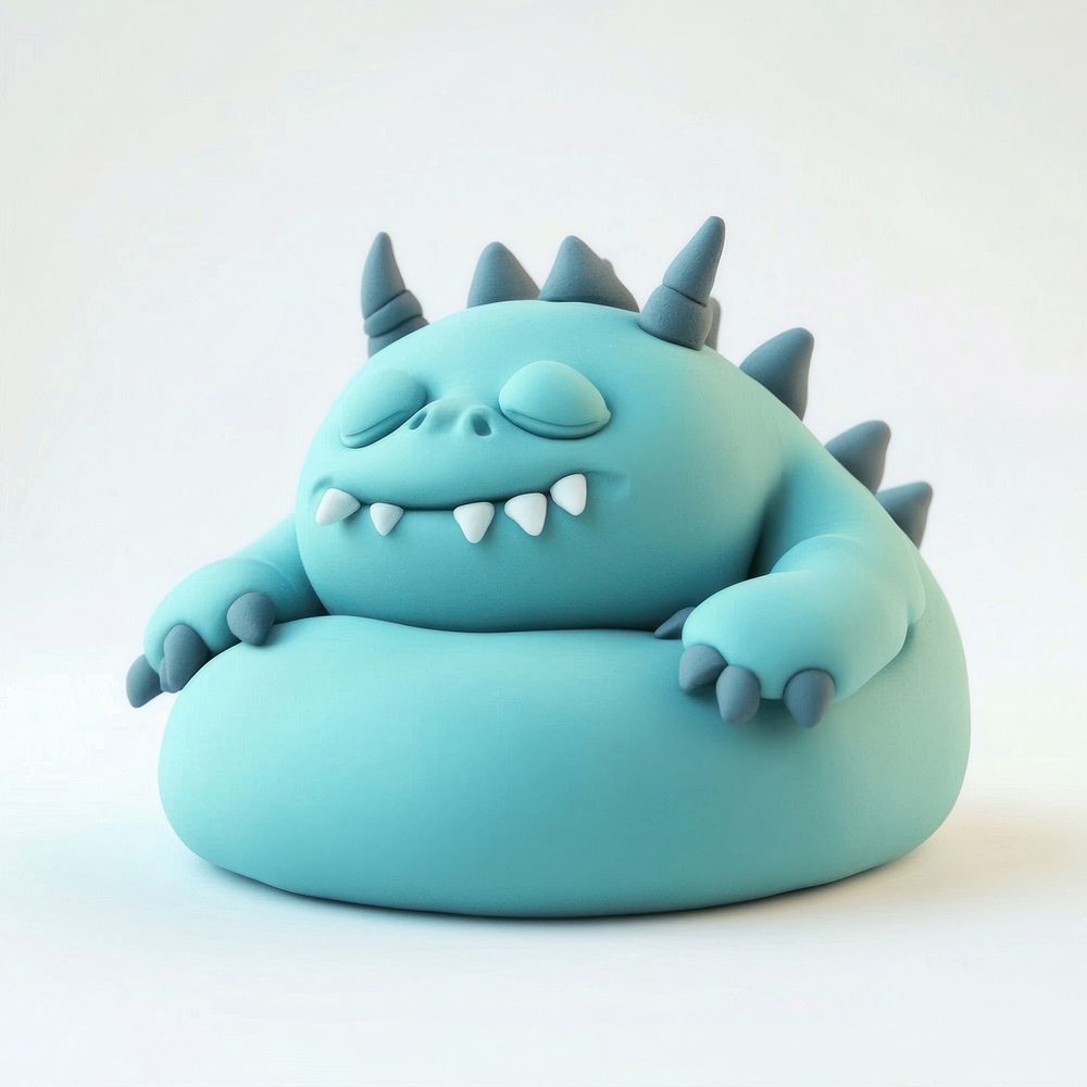 Monster sleeping monster cute. | Free Photo Illustration - rawpixel