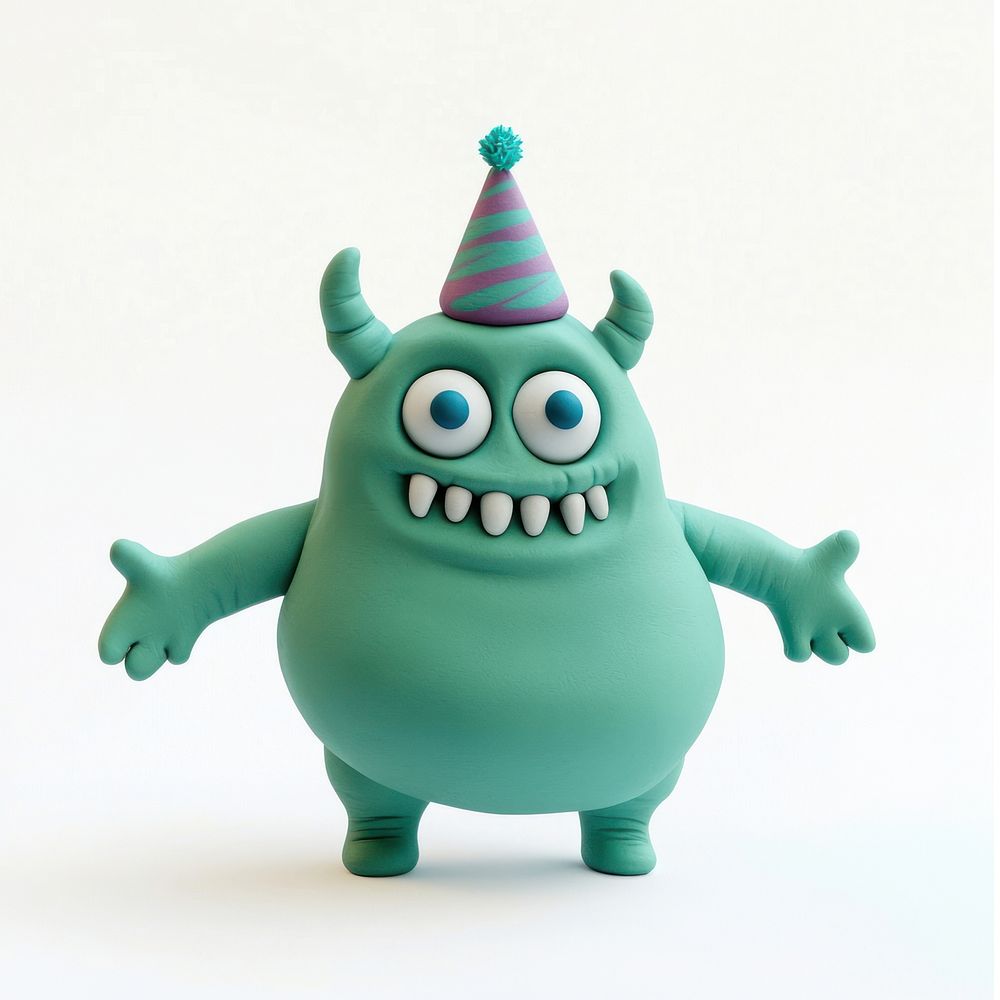 Monster hat monster party. | Free Photo Illustration - rawpixel