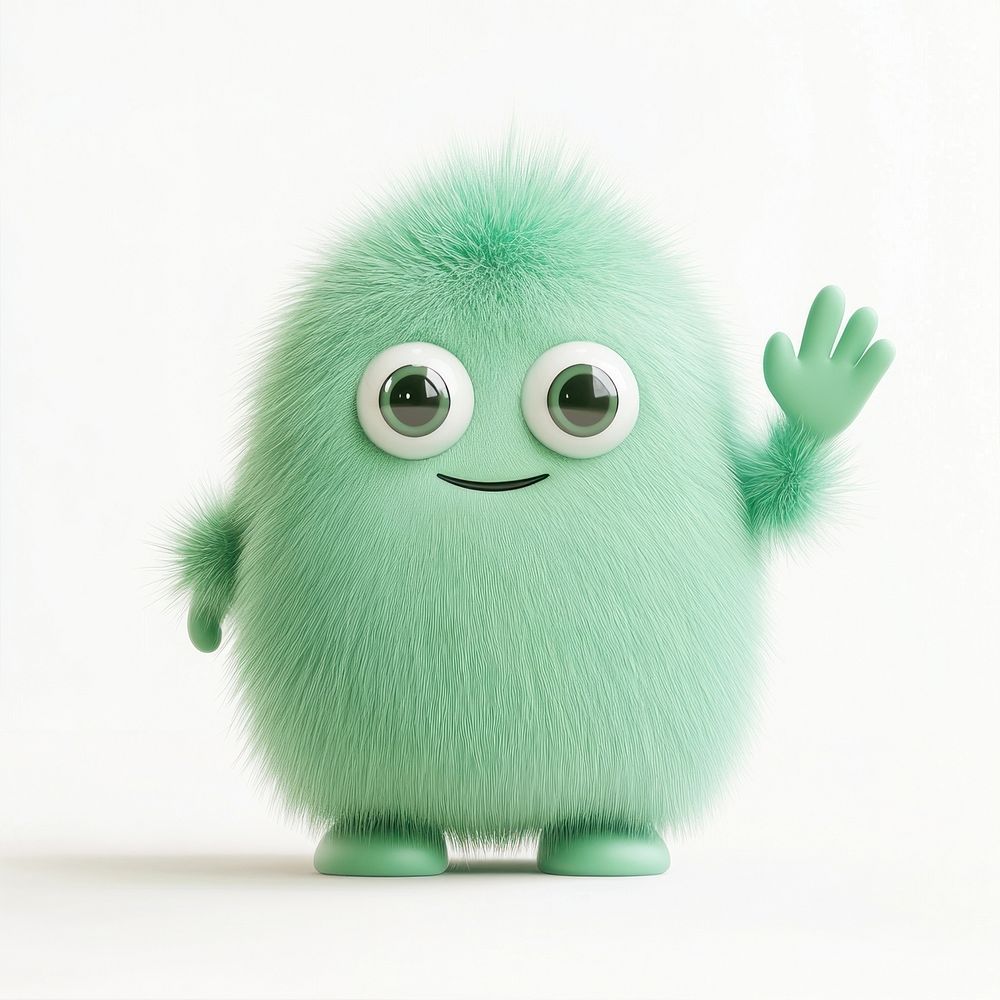 Joyful monster illustration creature cartoon. | Free Photo Illustration ...