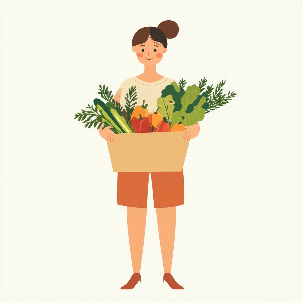 Vegetables illustration produce cartoon | Free Photo Illustration ...