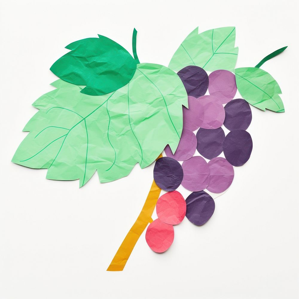 Grape paper illustration colorful. | Free Photo Illustration - rawpixel