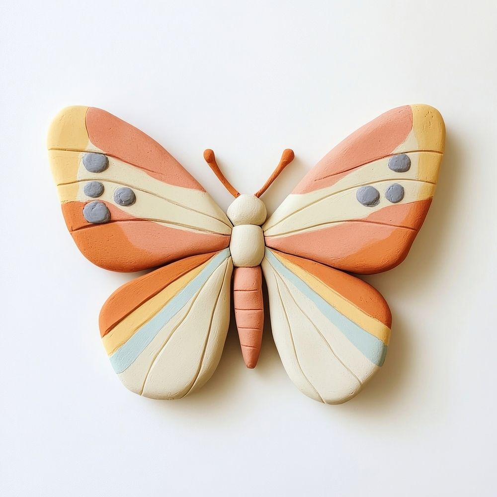 Butterfly clay art invertebrate. | Free Photo - rawpixel