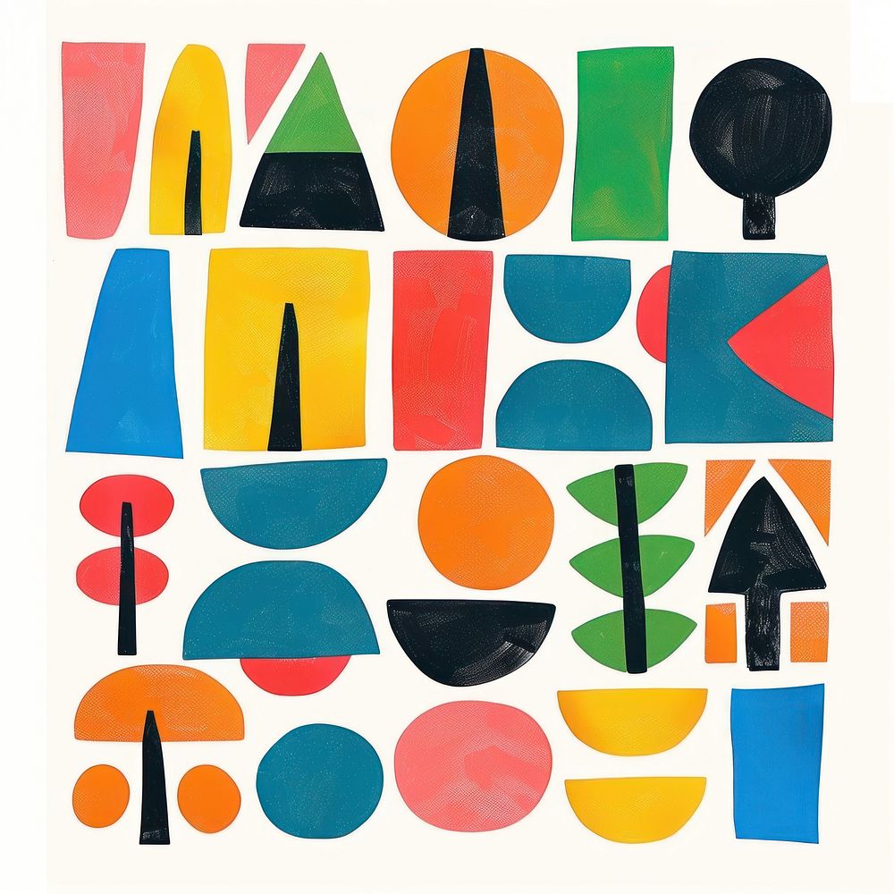 Geometric shapes design art. | Free Photo Illustration - rawpixel