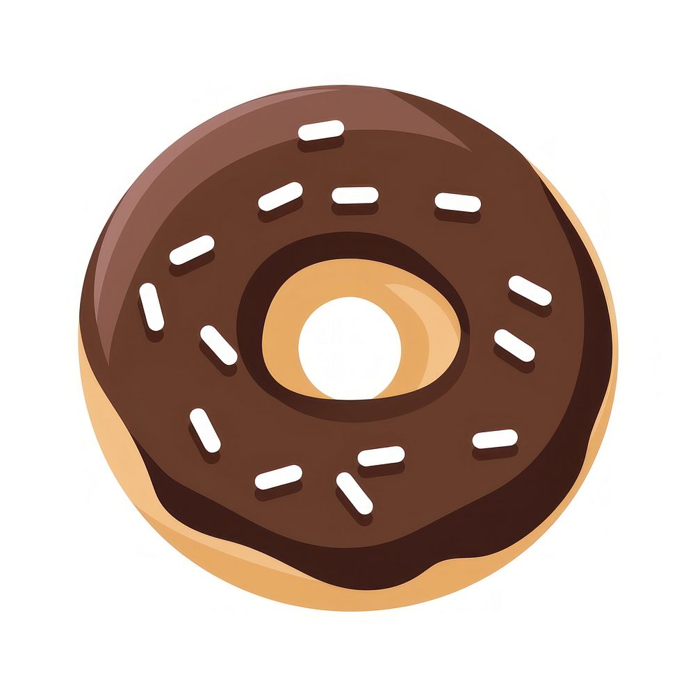 Chocolate donut illustration chocolate sweets. | Free Photo ...