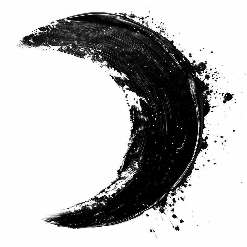 Paint shape moon brush stroke | Free Photo - rawpixel