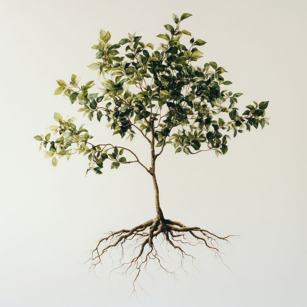Big tree plant roots illustration. | Free Photo - rawpixel