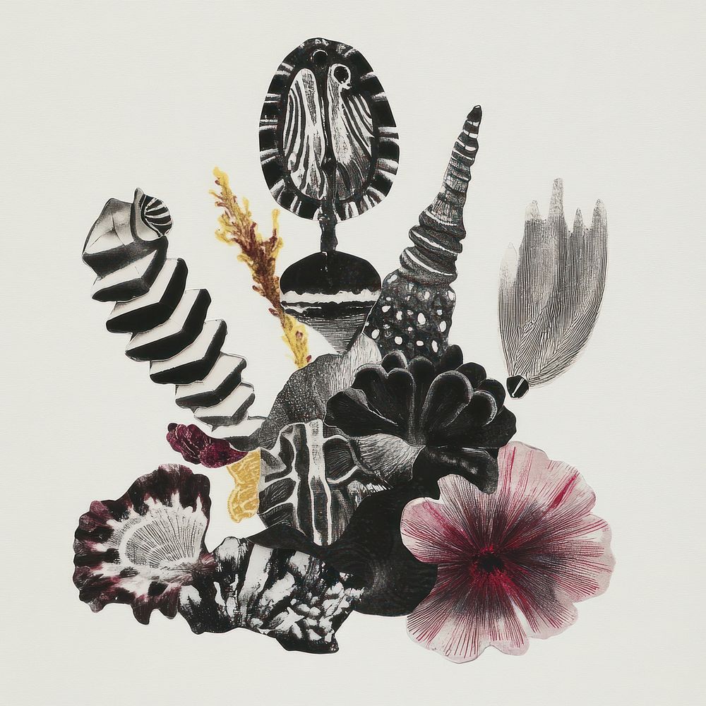 Collage art nature-inspired invertebrate. | Free Photo Illustration ...