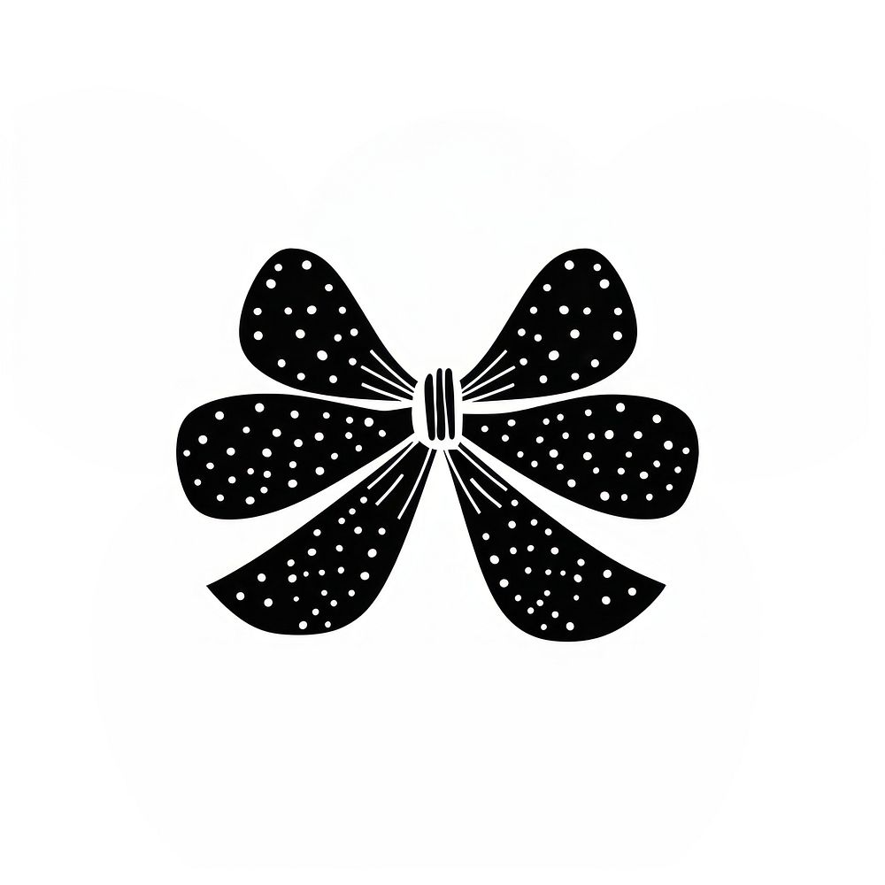 Bow ribbon pattern black white. | Free Photo Illustration - rawpixel